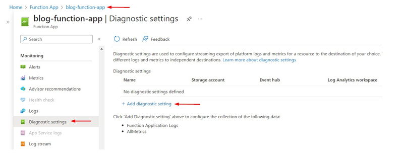 Part 6: Azure Functions - Sending Function logs to Log Analytics ...